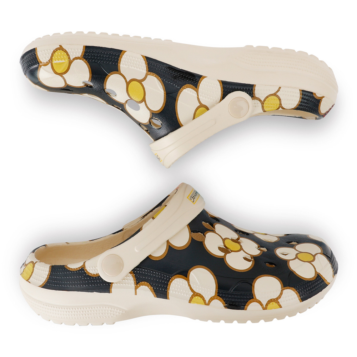 Regatta x Orla Kiely Women's Clogs - Spinning Flower Black | Charlies