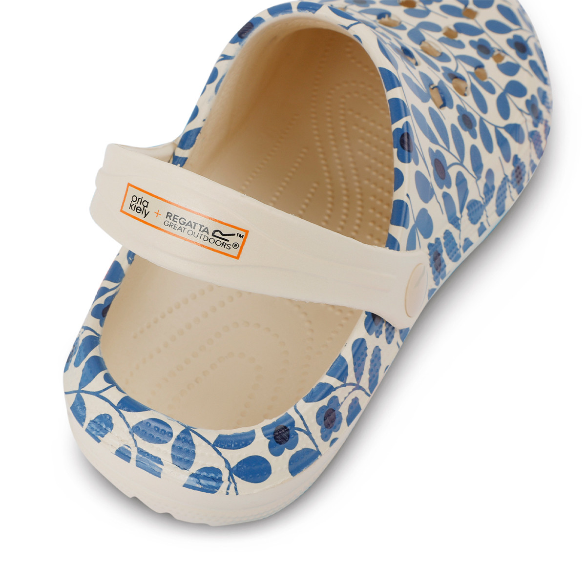 Regatta x Orla Kiely Women's Clogs - Jasmine Flower Blue | Charlies