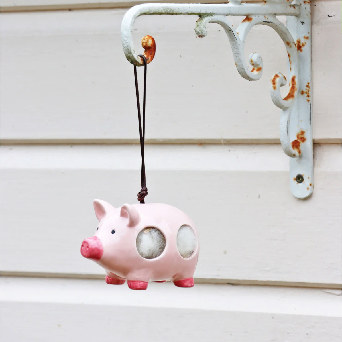 Wildlife World Hanging Ceramic Pig Wool Dispenser | Charlies