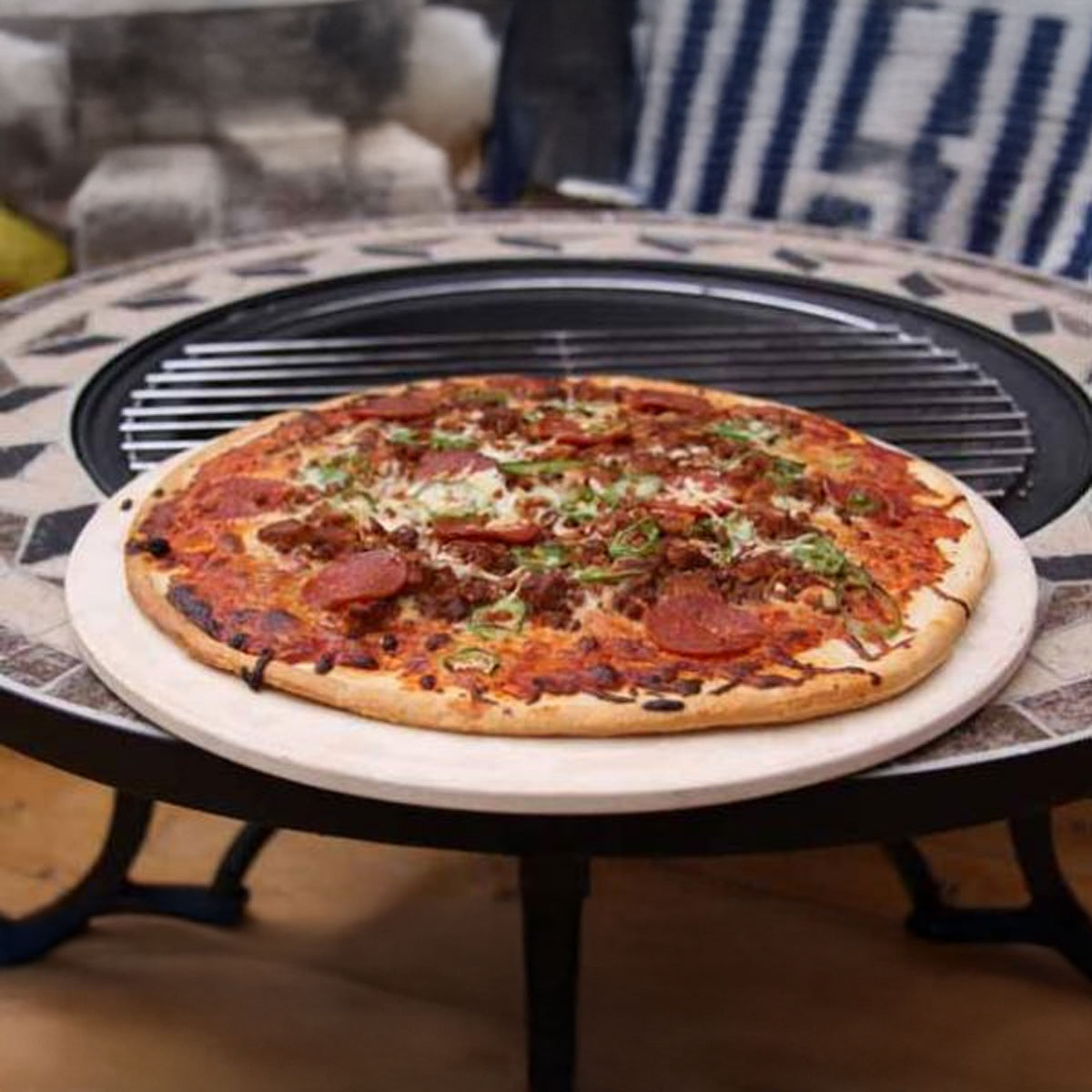 Gardeco Fire Clay Pizza Stone - 30cm | Charlies