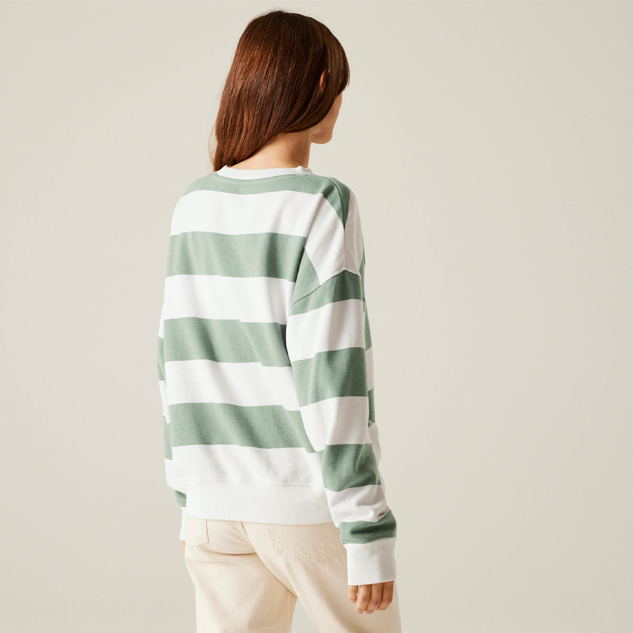 Regatta Women's Avika II Crew Neck Jumper - Glacier/White Stripe | Charlies