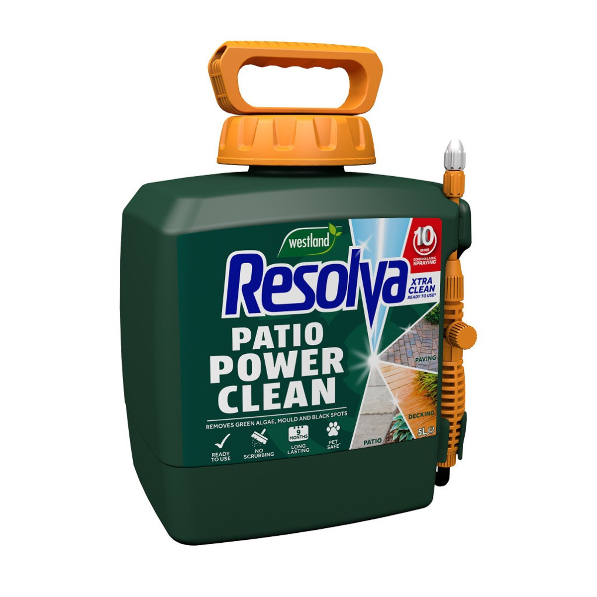 Westland Resolva Xtra Clean Patio Power Clean Concentrate Pump - 5L ...