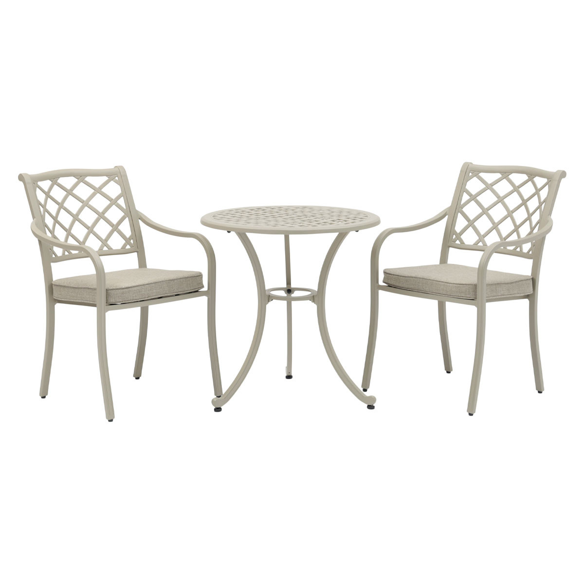 Bramblecrest RHS Bridgewater 2 Seater Aluminium Bistro Garden Furniture Set