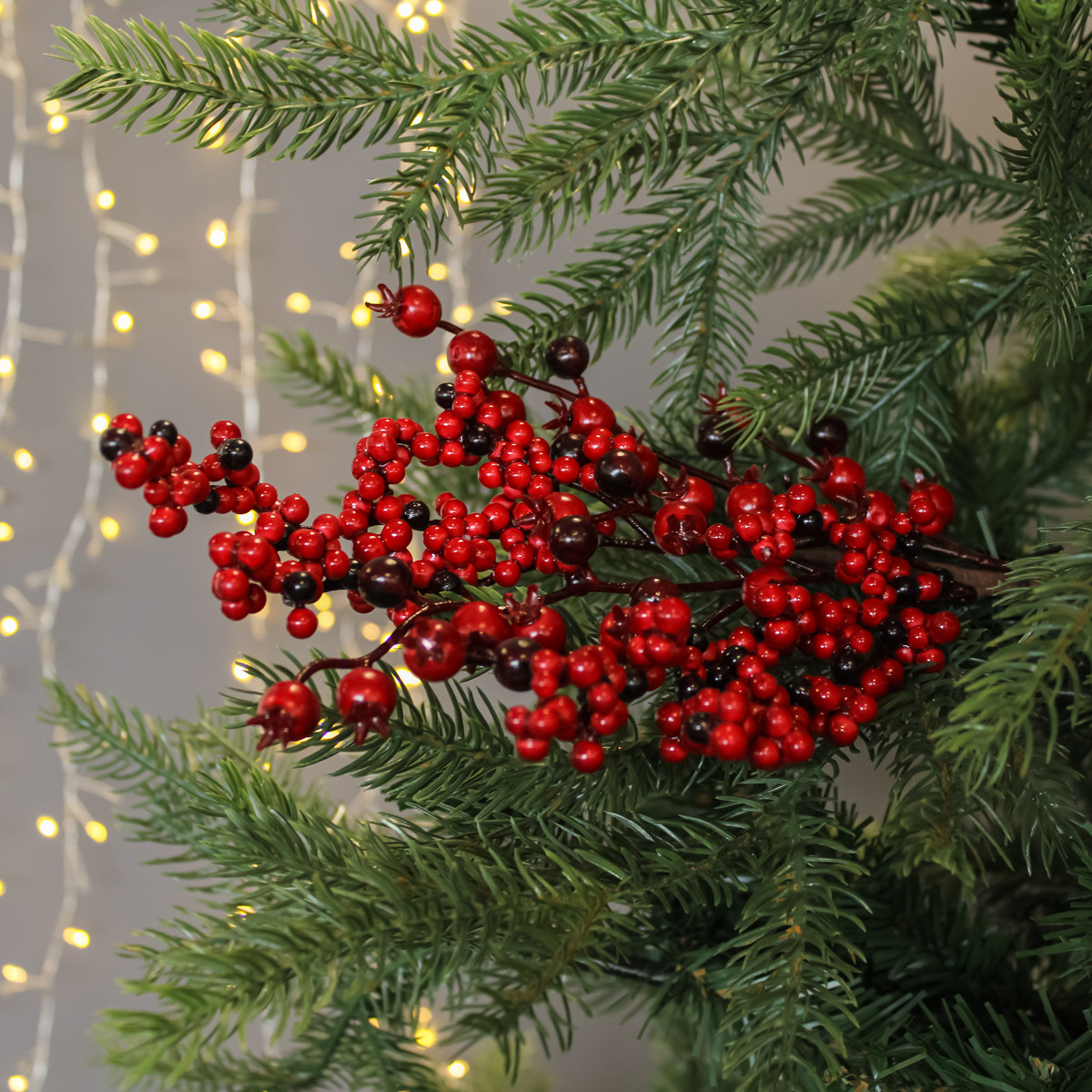 Red Berry Stem - 38cm | Charlies
