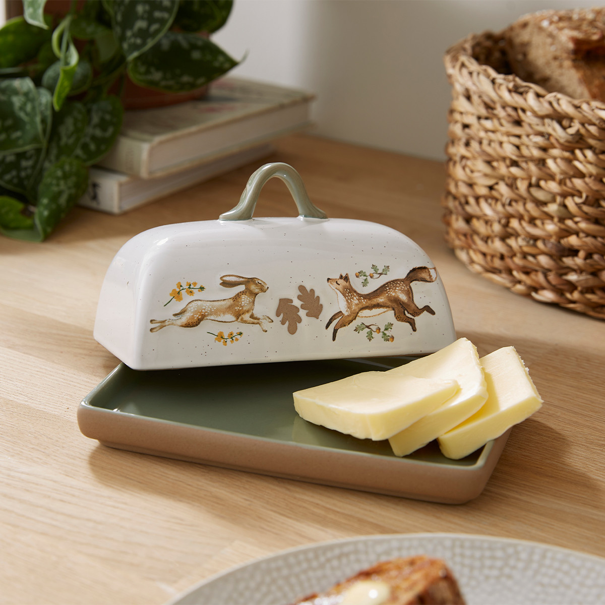 Cooksmart Forest Fable Ceramic Butter Dish | Charlies