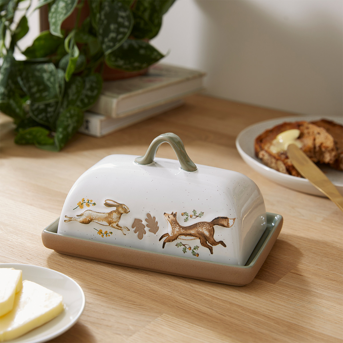 Cooksmart Forest Fable Ceramic Butter Dish | Charlies