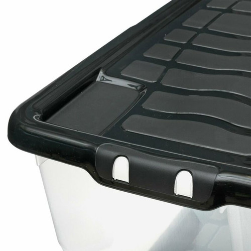 Strata 42L Curve Clear Plastic Storage Box with Lid | Charlies