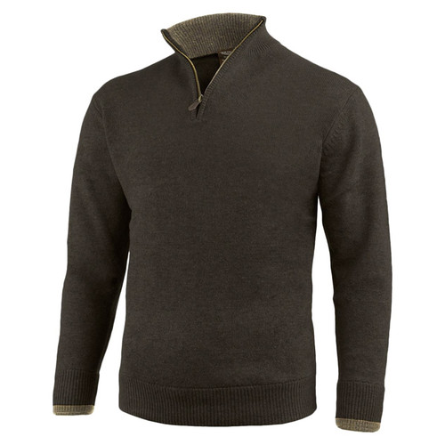 Jack Pyke Men's Ashcombe Quarter Zip Pullover Jumper - Dark Olive ...