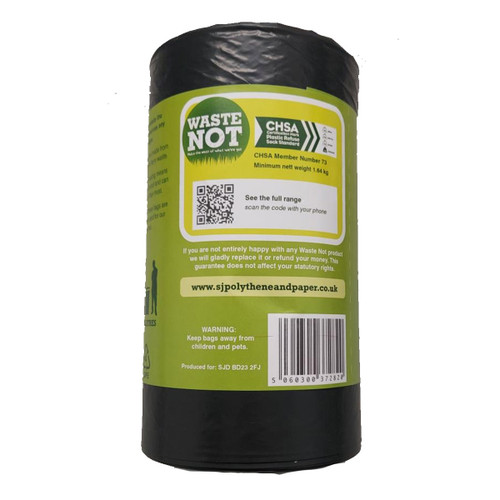 Waste Not 50 Extra Heavy Duty Refuse Sacks - 100L | Charlies