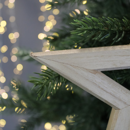 Wooden Star Tree Decoration - 24cm | Charlies