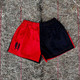 Hexby Unisex Harlequin Shorts - Red/Black | Charlies