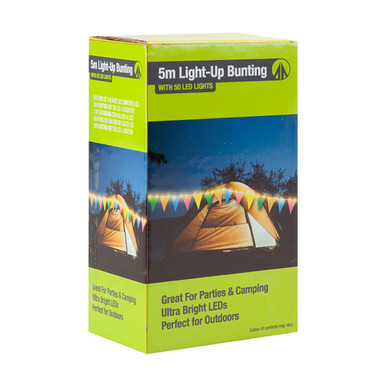 Summit Festival Battery Operated LED Bunting - 5m | Charlies