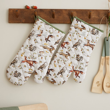 Cooksmart Forest Fable Oven Gloves - 2 Pack | Charlies