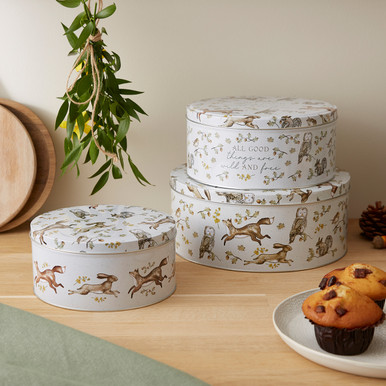 Cooksmart Forest Fable Nesting Cake Tins - Set of 3 | Charlies