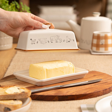 Woodbury Lane Animal Butter Dish | Charlies