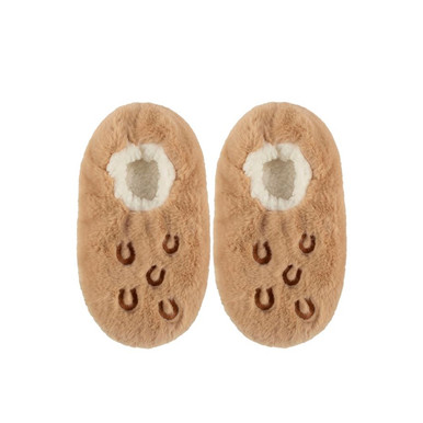 Wild Feet Children's Fluffy Footsie Slippers - Horseshoe | Charlies