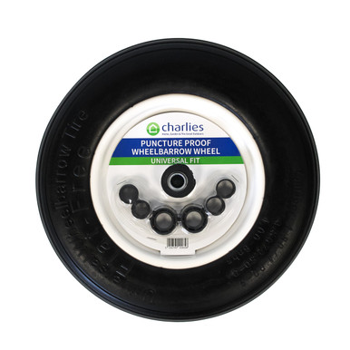 Charlies Wheelbarrow Wheel, Puncture Proof - Universal Fit | Charlies