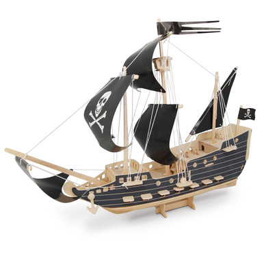 Woodcraft Construction Kit - Pirate Ship | Charlies