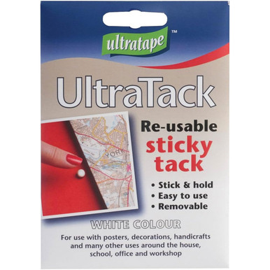 Ultratape Re-usable Sticky Tack, 50g - White | Charlies