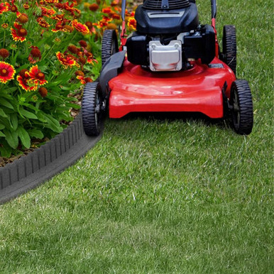 EZ Borders Mower Edge Border, Grey - 8cm x 120cm | Charlies