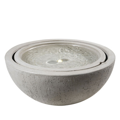 Lumineo Whirlpool Water Feature - Concrete Grey | Charlies