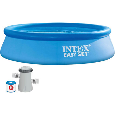 Intex Easy Set Round Inflatable Pool Set with Filter Pump - 76cm x ...