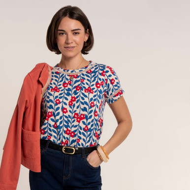 Brakeburn Women's Clara T-Shirt - Blue | Charlies