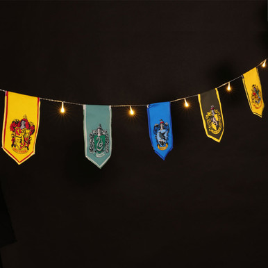 Noma 10 Hogwarts House Crest Bunting LED Lights, Warm White - 4m | Charlies