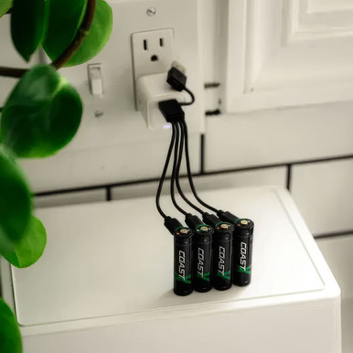 Coast Zithion-X AA Rechargeable Batteries - 4 Pack | Charlies