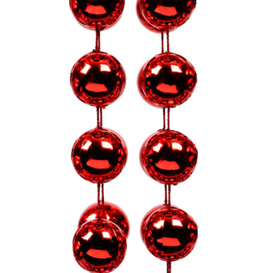 Decoris 10m Red Beaded Garland | Charlies