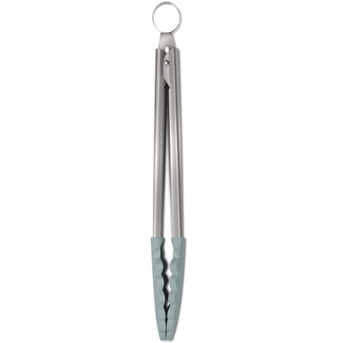 Zeal Silicone Food Tongs, 25cm - Duck Egg Blue