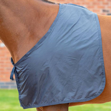 Shires Satin Anti-Rub Bib - Navy