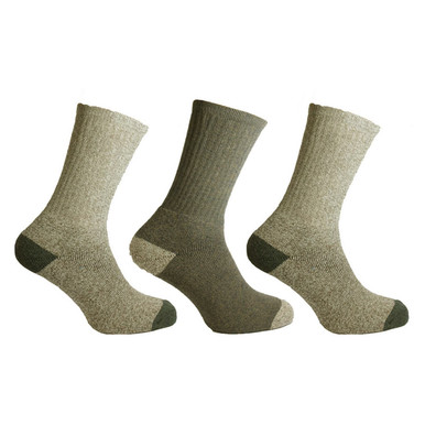 Bramble Pack of 3 Khaki Mix All Terrain Socks | Charlies