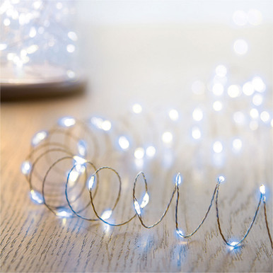 Premier 200 Multi-Action LED Pin Wire Lights, White - 10m | Charlies