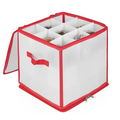 Christmas Bauble Storage Box With Dividers - 27 Baubles | Charlies