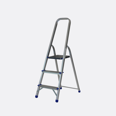 Three Tread Aluminium Step Ladder | Tools & DIY | Storage & Handling ...