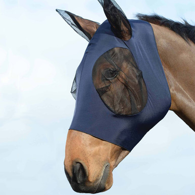 Weatherbeeta Stretch Bug Eye Saver with Ears - Navy/Black | Charlies