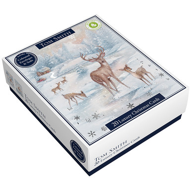 Tom Smith Luxury Winter Scene Christmas Cards - Pack of 20 | Charlies