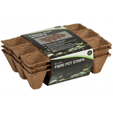 Garland Square 5cm Fibre Pot Strips – Pack of 3 | Charlies