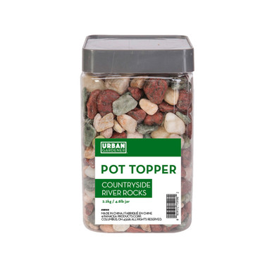 Plant Pot Toppers - Countryside River Rocks, 2.2kg | Charlies