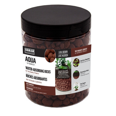 Aqua Stones Water-Absorbing Rocks - Lava Brown | Charlies