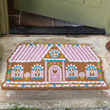 Three Kings Coir Gingerbread House Doormat - 75cm x 40cm | Charlies