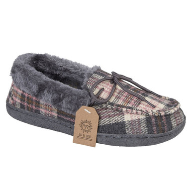 Jo & Joe Women's Pembroke Moccasin Slippers - Pebble | Charlies