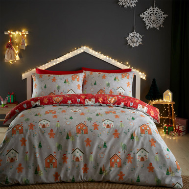 Bedlam Gingerbread Duvet Set - Grey | Charlies