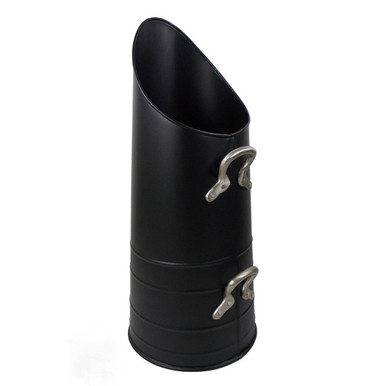 Mansion Coal Hod with Cast Iron Handles - Black/Pewter | Charlies