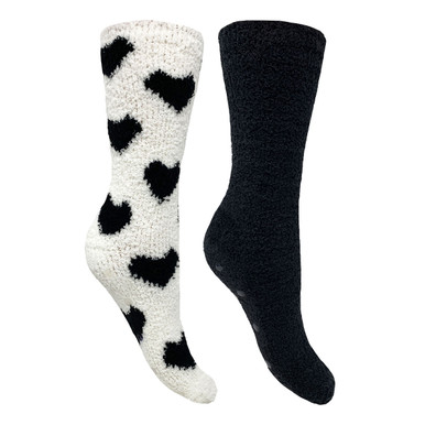 Bramble Women's Assorted Fluffy Socks, 2 Pack - Hearts | Charlies