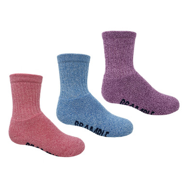 Bramble Girl's Pink All Terrain Socks - 3 Pack | Charlies