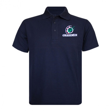 Grassmen Unisex 'Now Were Talking' Polo Shirt- Navy | Charlies
