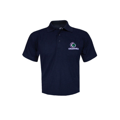 Grassmen 'Born To Farm' Polo Shirt - Navy | Charlies