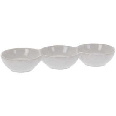 Porcelain Mini Snack Tray - White | Charlies